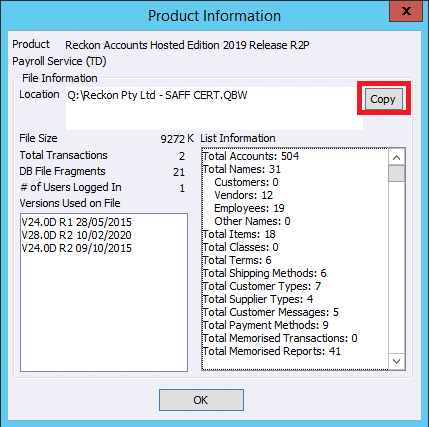 Adding a Reckon Accounts Hosted Data Feed - Reckon Help and Support Centre